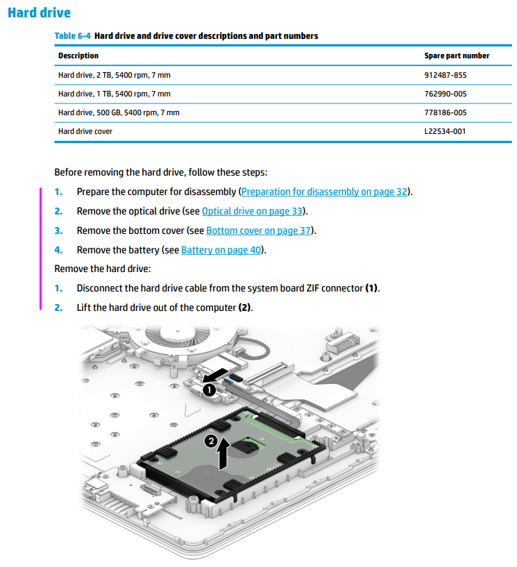 Hard drive issues/replacement - HP Support Community - 8458697