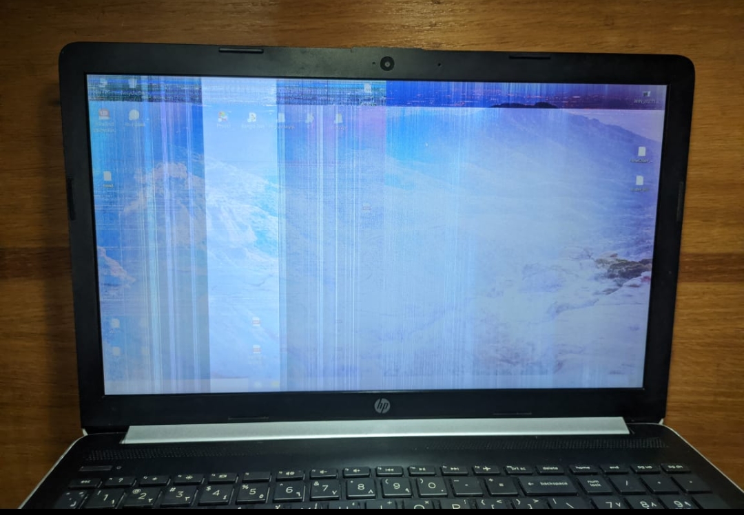 Left side of my display is flashing with horizontal lines - HP Support ...