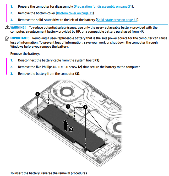 Battery problem - HP Support Community - 8461937