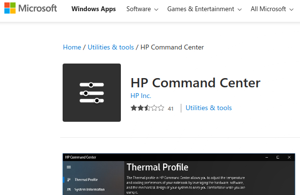 HP Command Center Missing from Microsoft Store - Clean Insta... - HP ...
