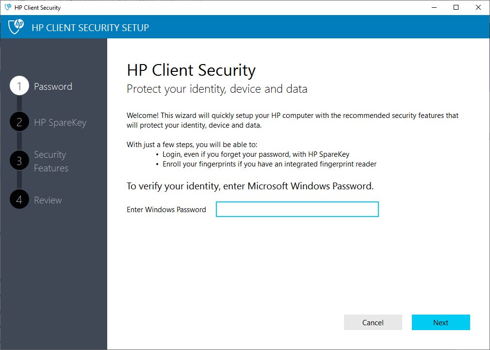 it HP Client Security Wants Me to Enter My Windows Password-... - HP ...