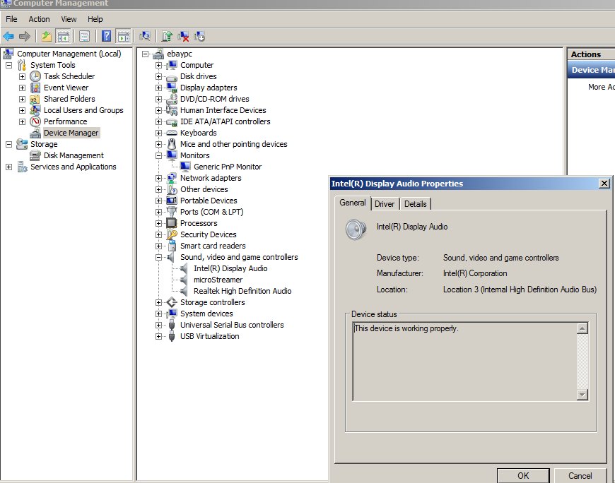 Solved: HP 8200 SFF, Win7, sound stopped working. Device manager s ...