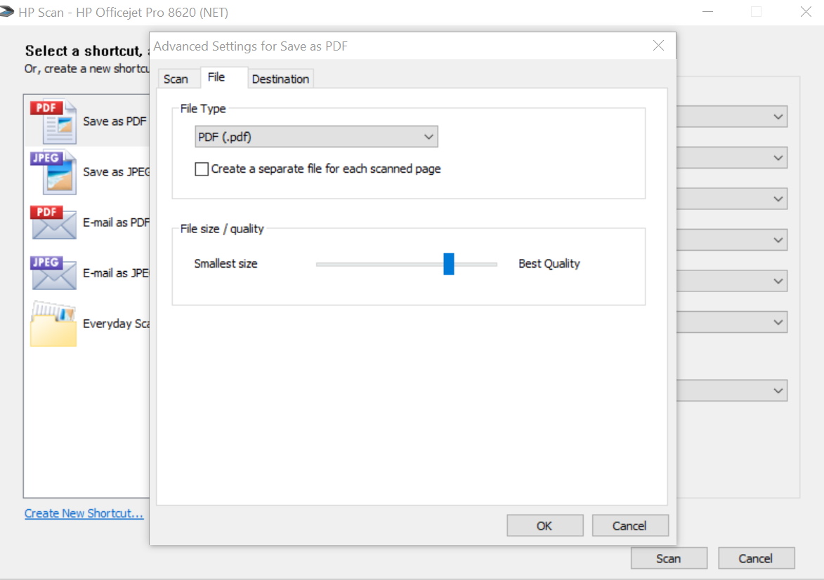 Solved: HP Scan - Save as PDF with date - HP Support Community - 8470585