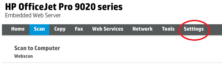 Solved: Hp 9023 Scan to computer is disabled - HP Support Community ...