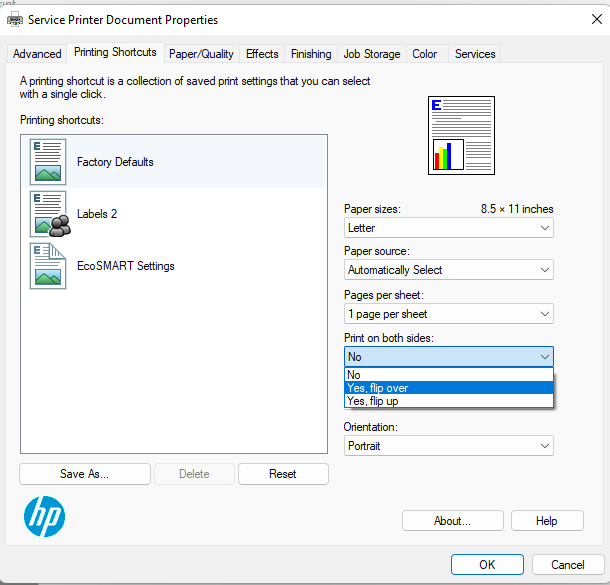 Office Laser Jet Pro M454dn won't print front and back corre... - HP ...