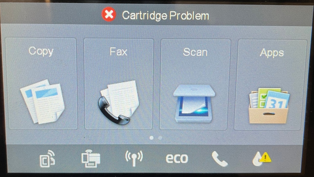Problem with printer or ink system after new catridge instal... - HP ...