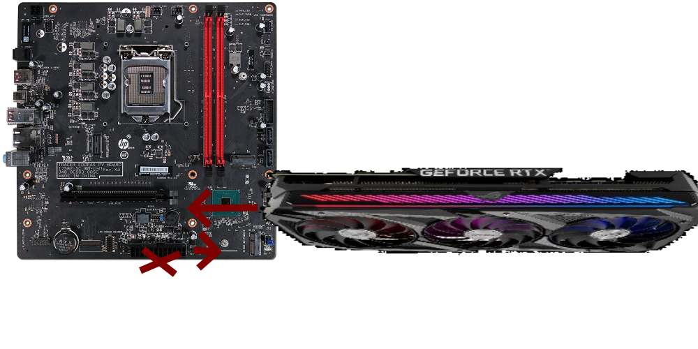 I can't plug my RTX 3080 , can I change my hp motherboard? - HP Support ...