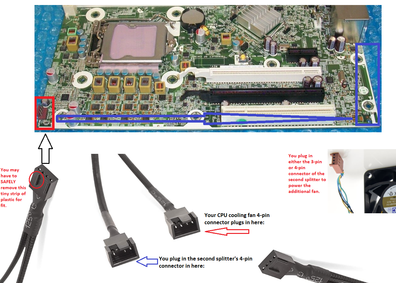 can you add a second case fan in 8200 sff and how many pins ... - HP ...