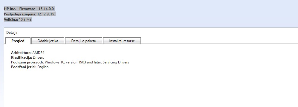 I installed firmware update HP Inc. - Firmware - 15.14.0.0 t... - HP ...