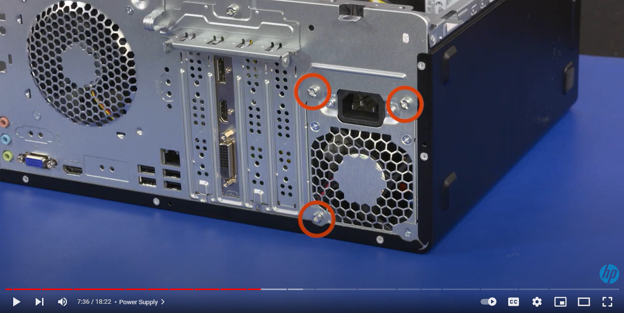 Solved: New compatible power supply or video card for HP Desktop - M ...