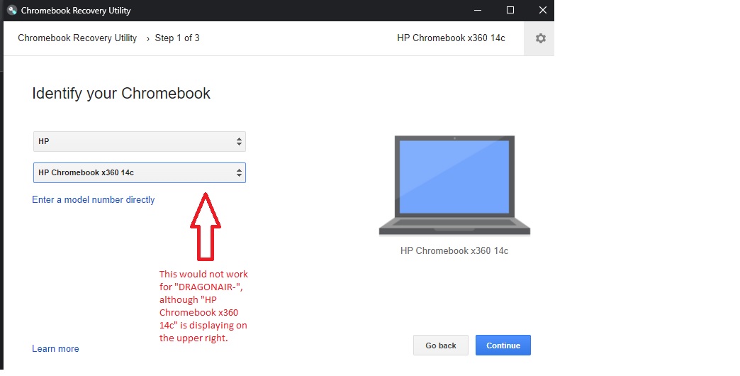 Steps on how to fix “Chrome OS is missing or damages” using ... - HP ...