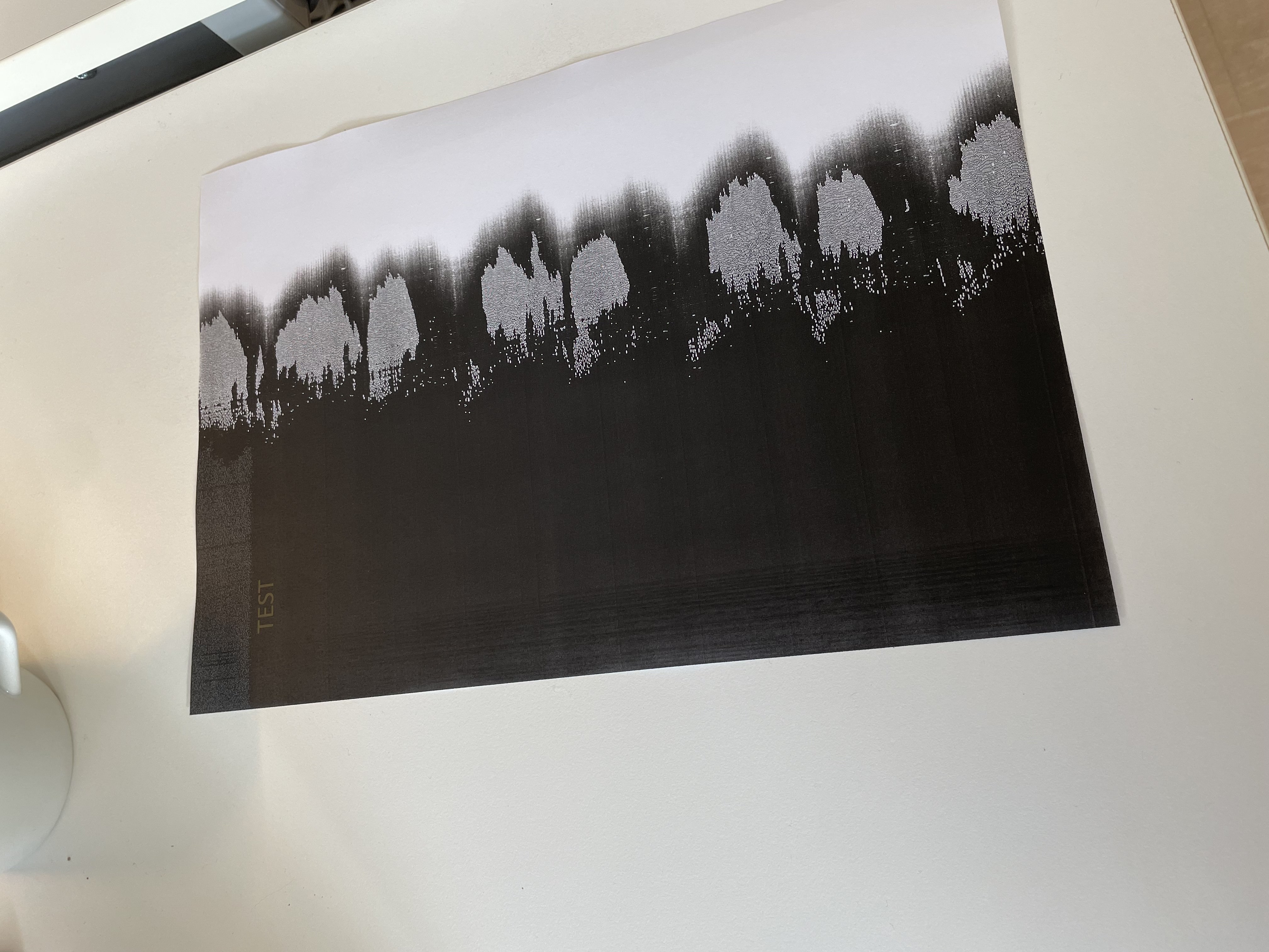 HP Color Laserjet Enterprise M553 print large black areas - HP Support ...