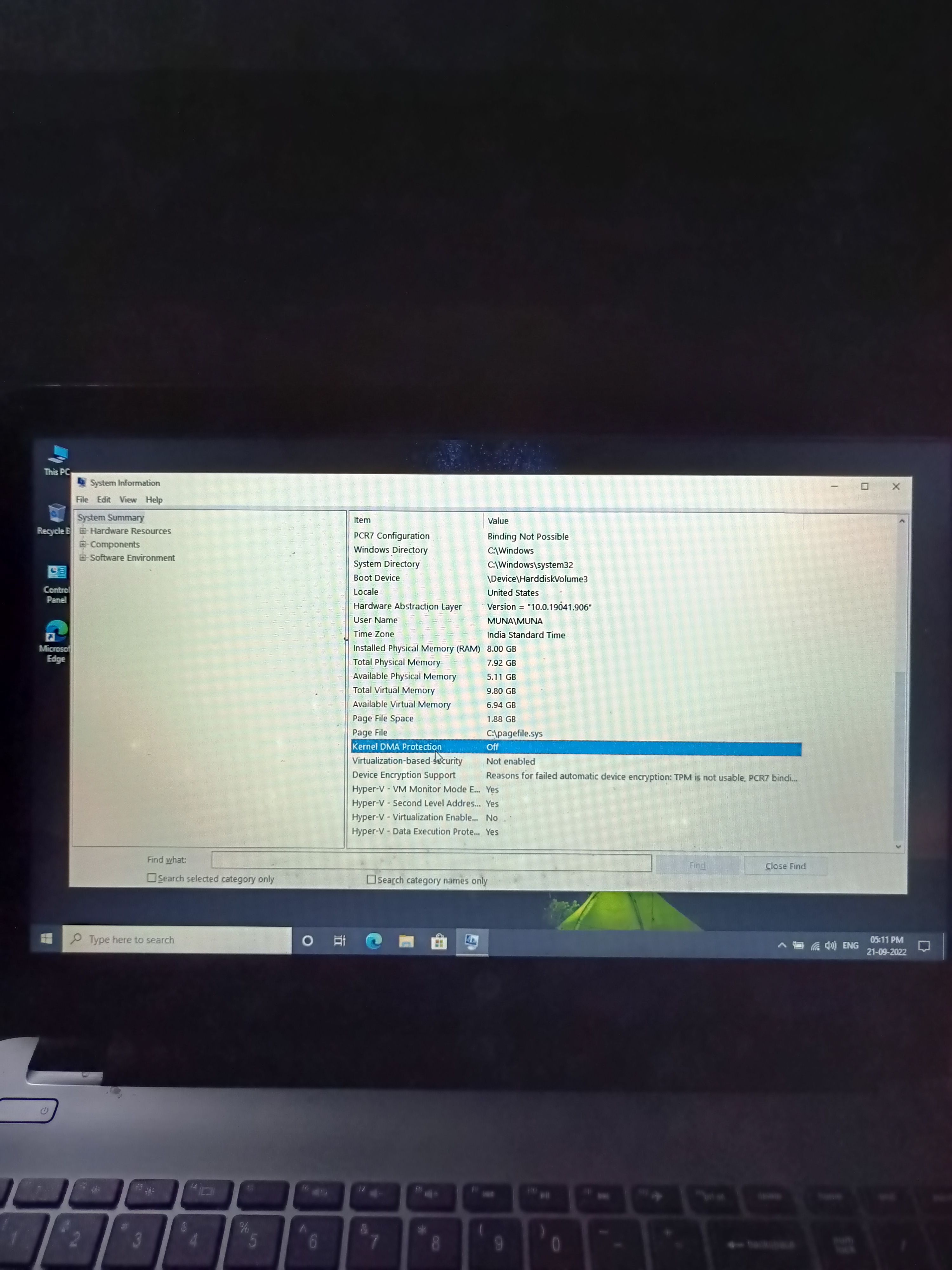 Kernel security check failure - HP Support Community - 8488646