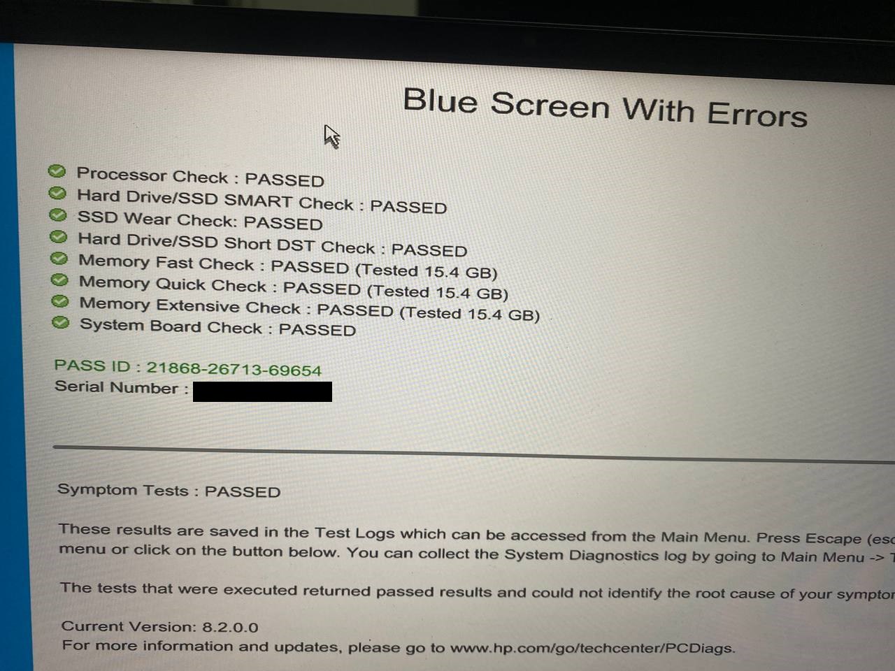hp omen 16 blue screen - HP Support Community - 8482216