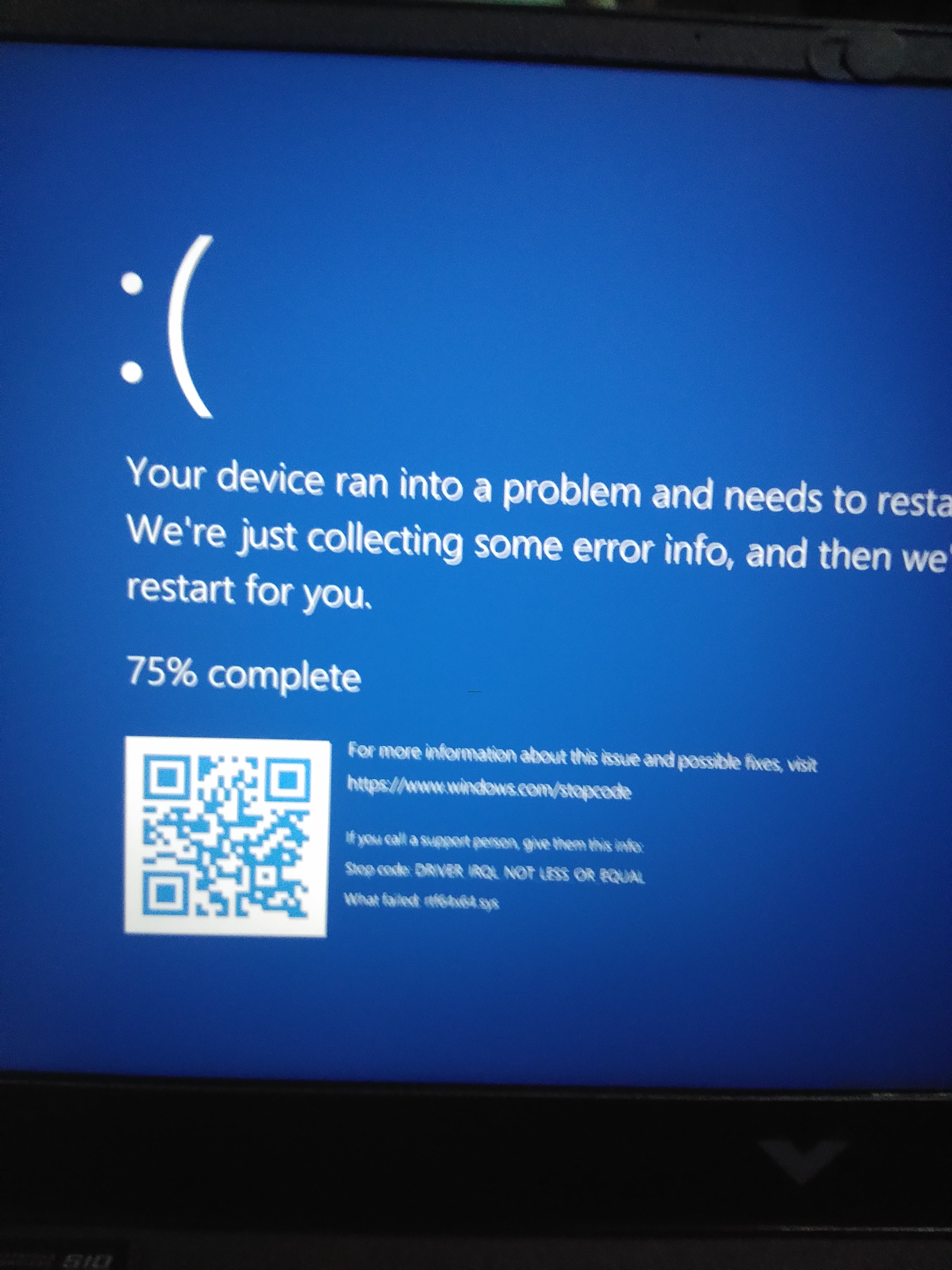 BSOD AFTER WINDOWS UPDATE - HP Support Community - 8495264