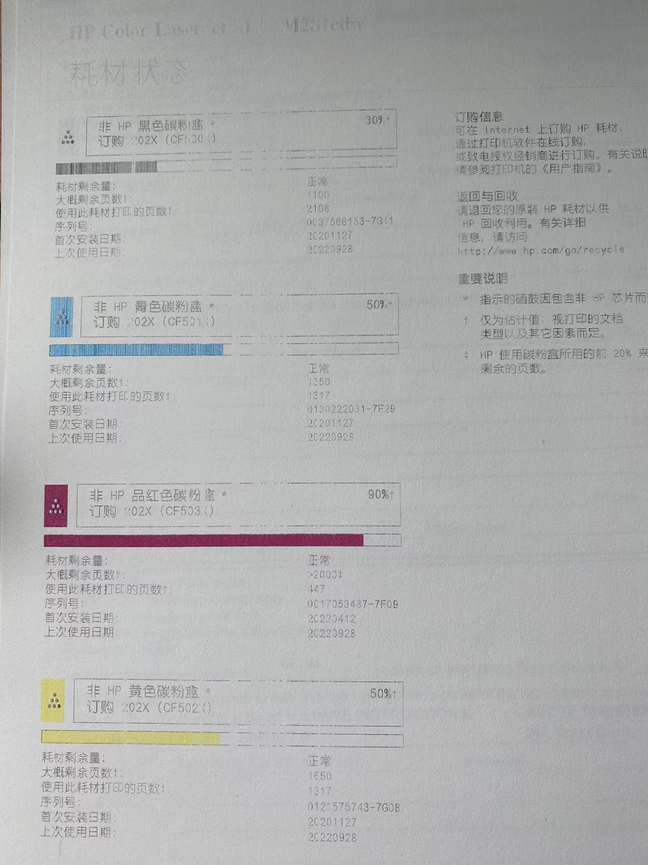 Bad print quality... fading on left side of print. - HP Support ...