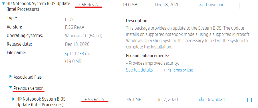 Install latest BIOS version - HP Support Community - 8497984