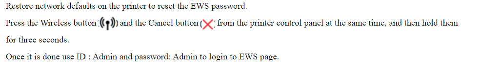 Reset EWS password on HP DeskJet Ink Advantage Ultra 4729 Al... - HP ...