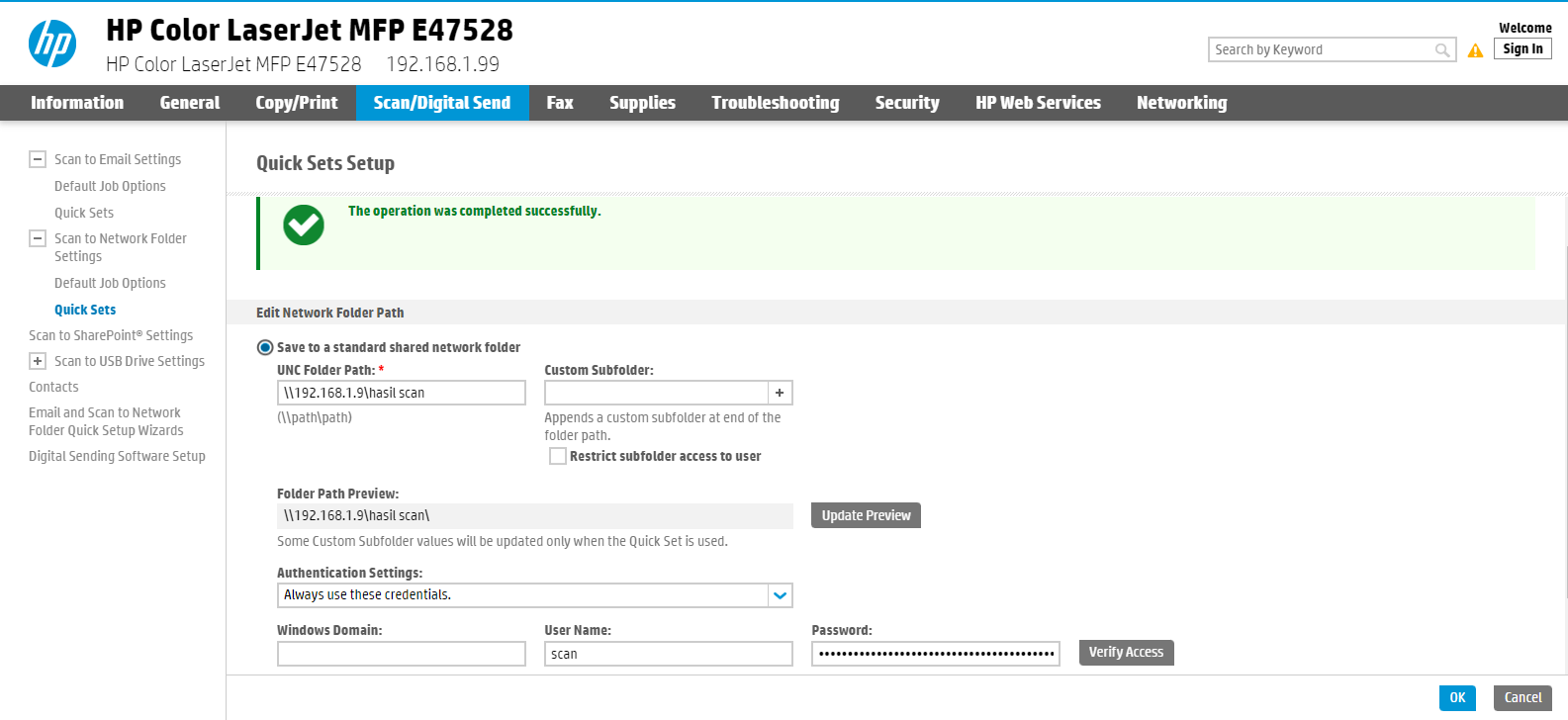 RE : HP Color LaserJet Managed MFP E47528 - The operation fa... - HP ...