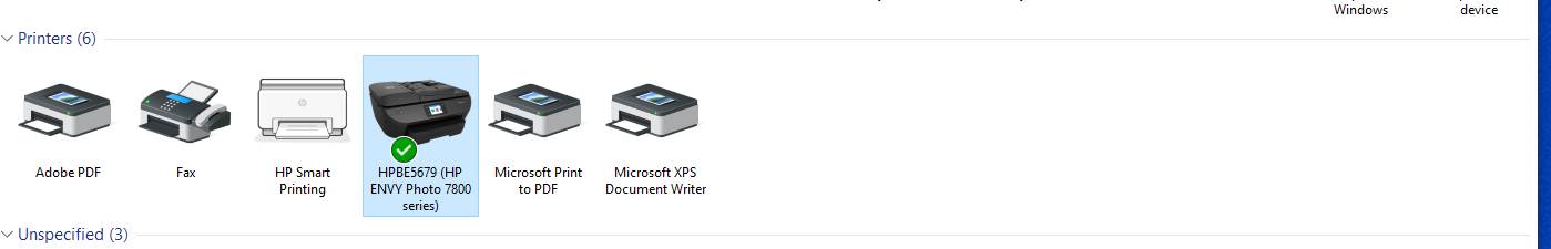 Fax hp 7800 missing in device list - HP Support Community - 8507854