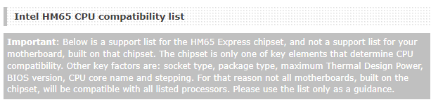 upgrade HP630 processor to 3rd gen processor it has HM65 chi... - HP ...