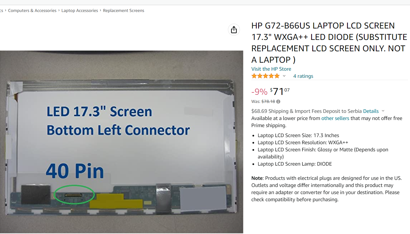 New Display for HP Laptop - HP Support Community - 8509423