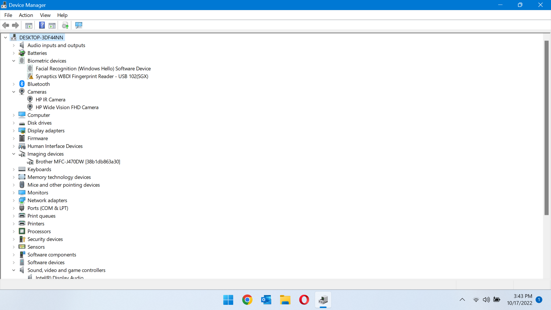Neither Windows 10 and 11 Can Find IR Camera or Fingerprint ... - HP ...
