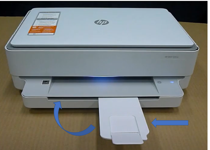 Retracting the output tray extender - HP Support Community - 8519826