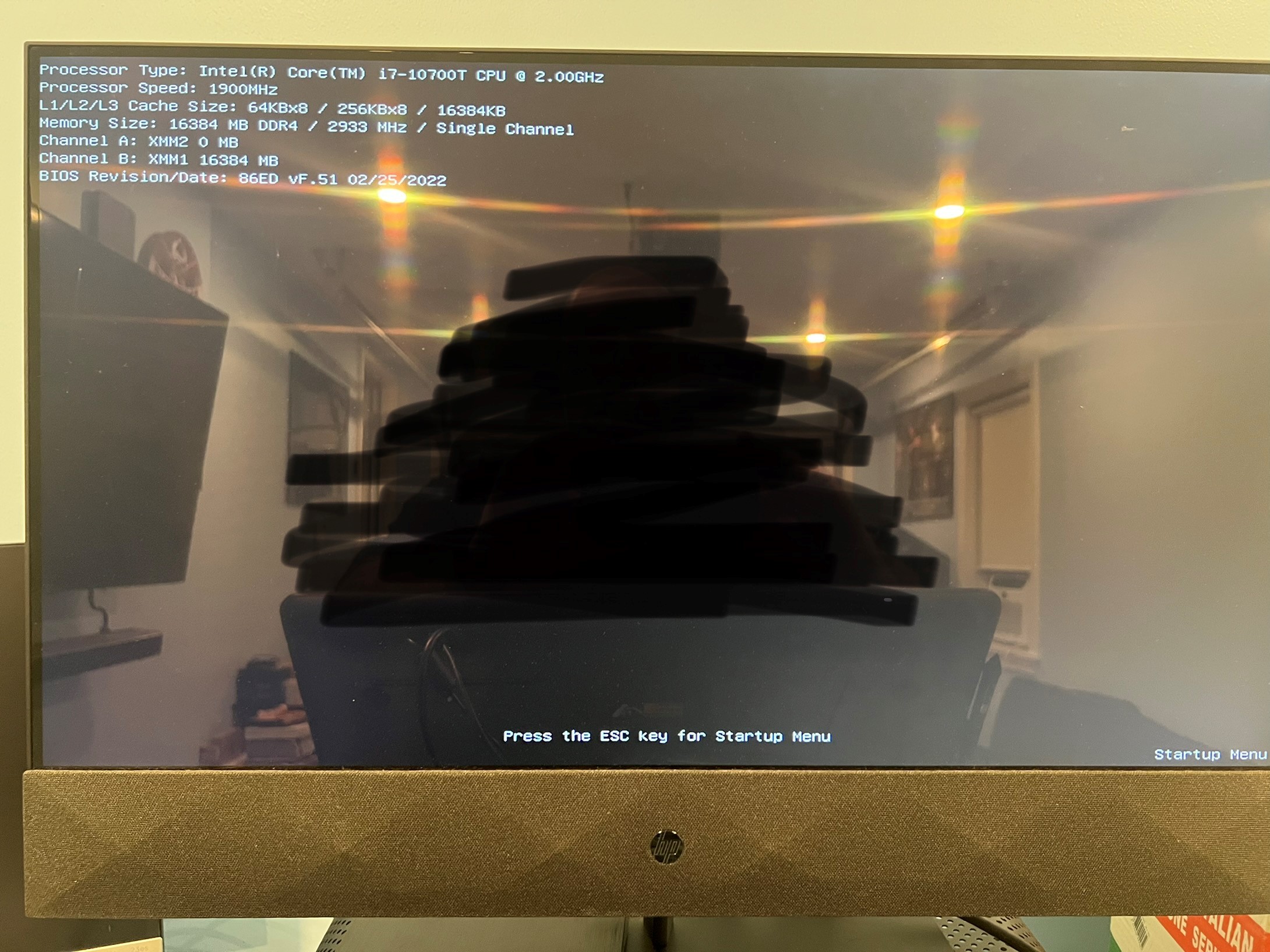 trouble with start up get this screen - HP Support Community - 8521643