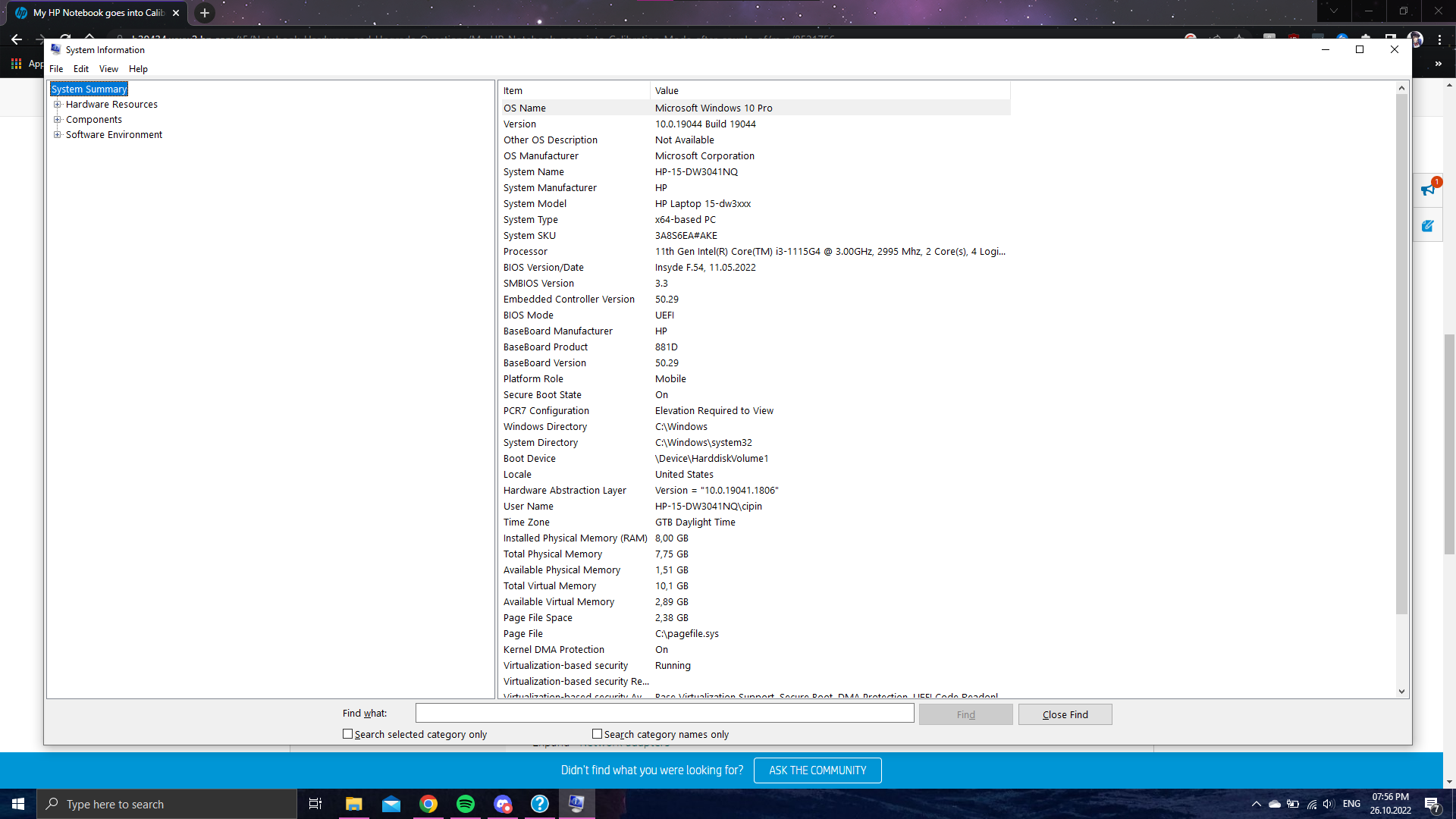 Solved: My HP Notebook goes into Calibration Mode after couple of we ...