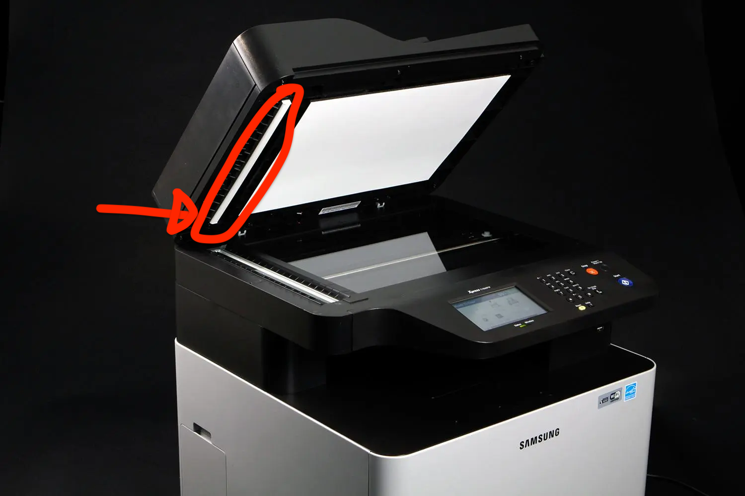 scanner leaves dark spots - HP Support Community - 8545482