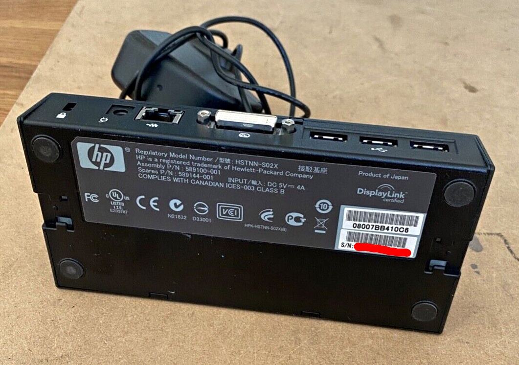 TRYING TO SOURCE A USER MANUAL FOR AN HP HSTNN_S02x DOCK - HP Support ...