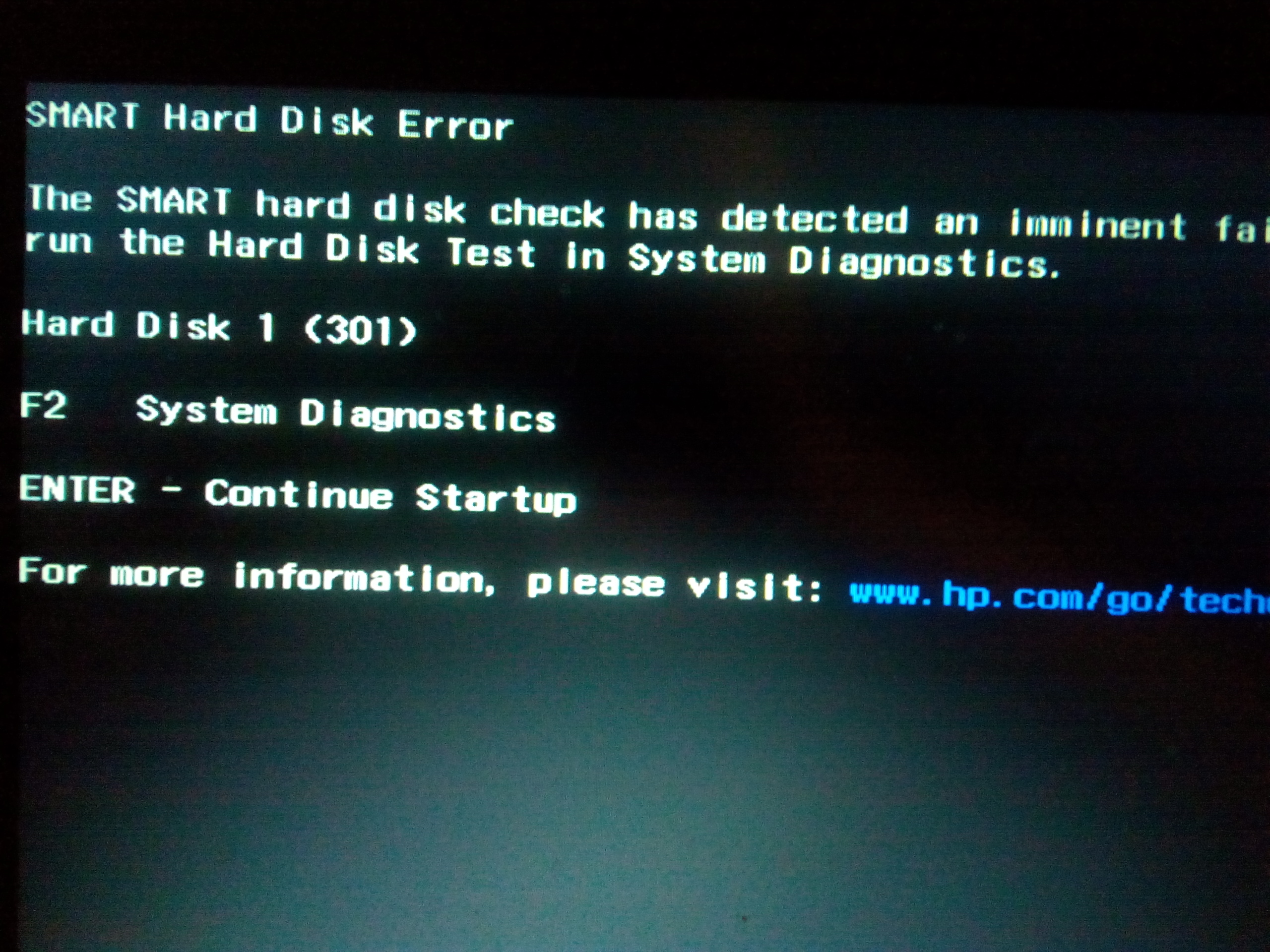 Hard drive failed - HP Support Community - 8549304