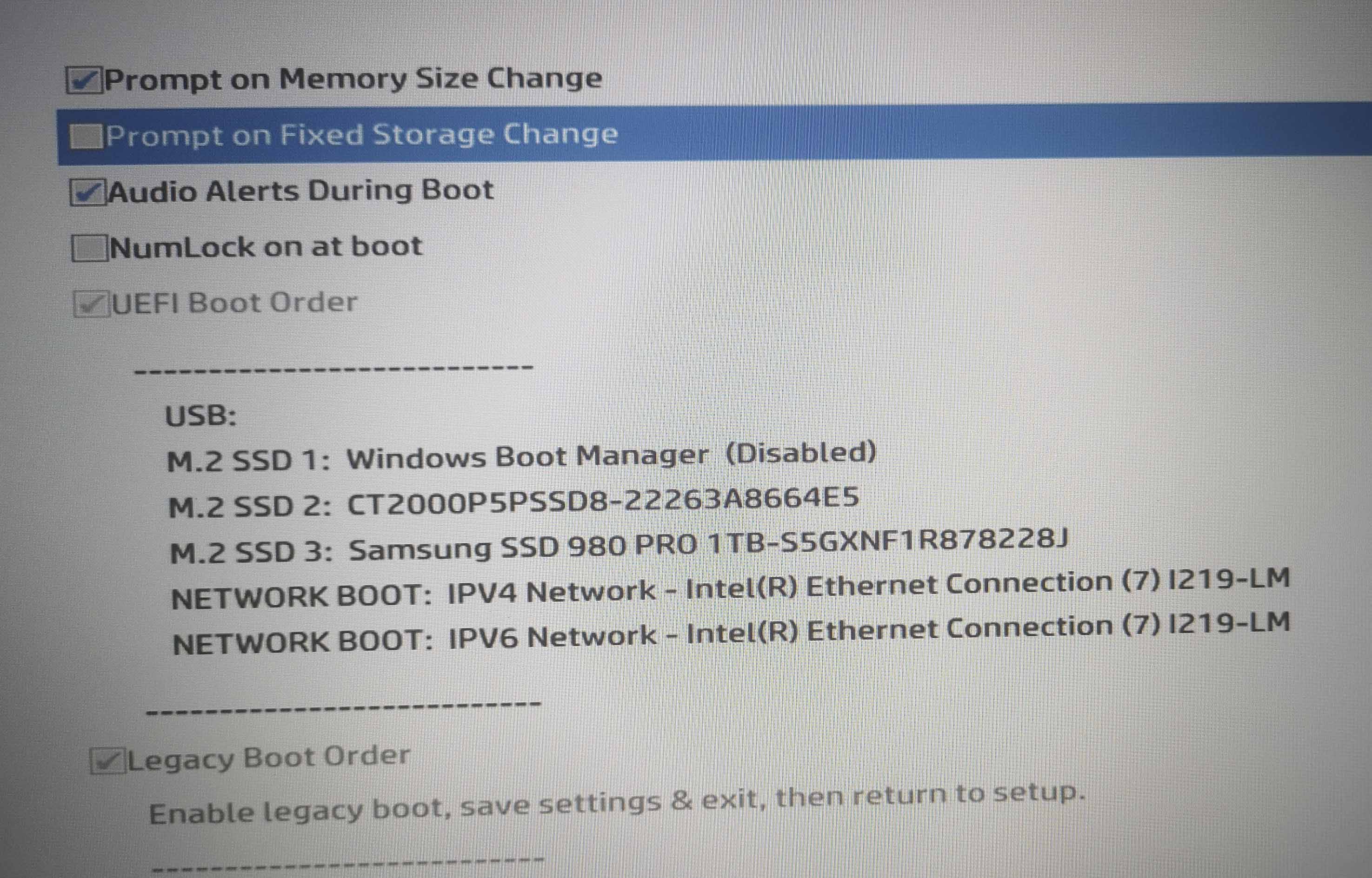 Boot order in bios - HP Support Community - 8550460