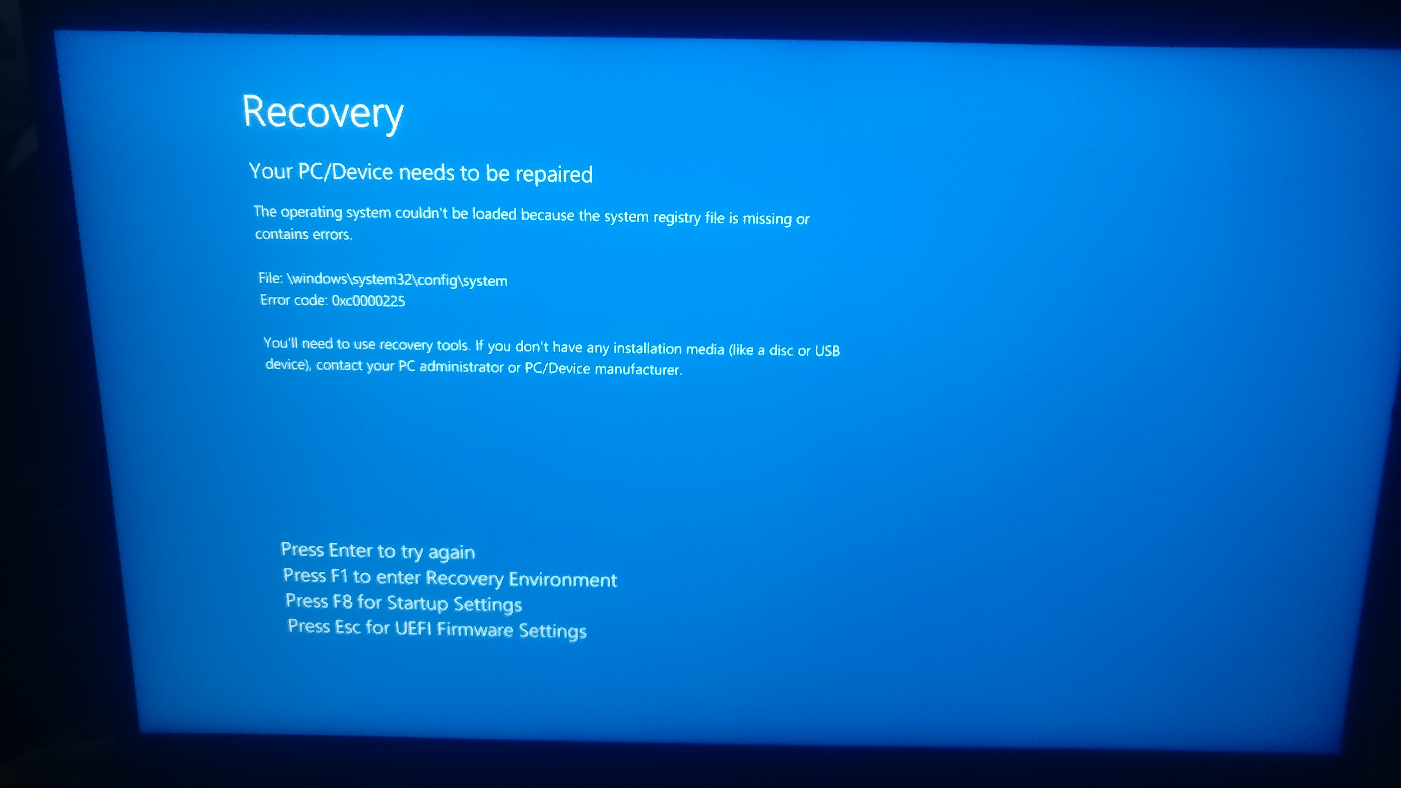 Stuck in Blue screen of death(BDOS) loop please help - HP Support ...