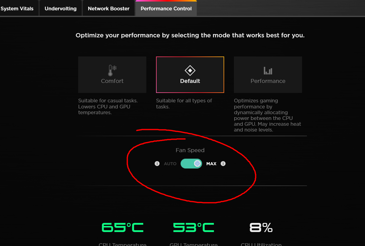HP omen does not speed up fan - HP Support Community - 8555145