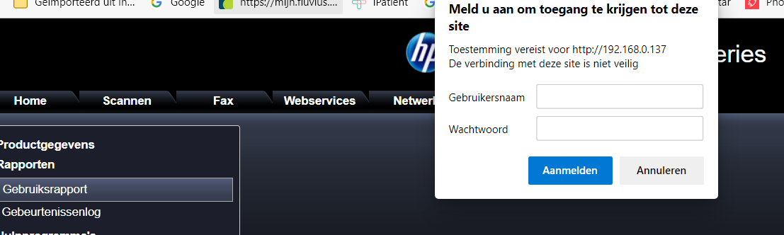 What is the user name and password to access certain items i... - HP ...