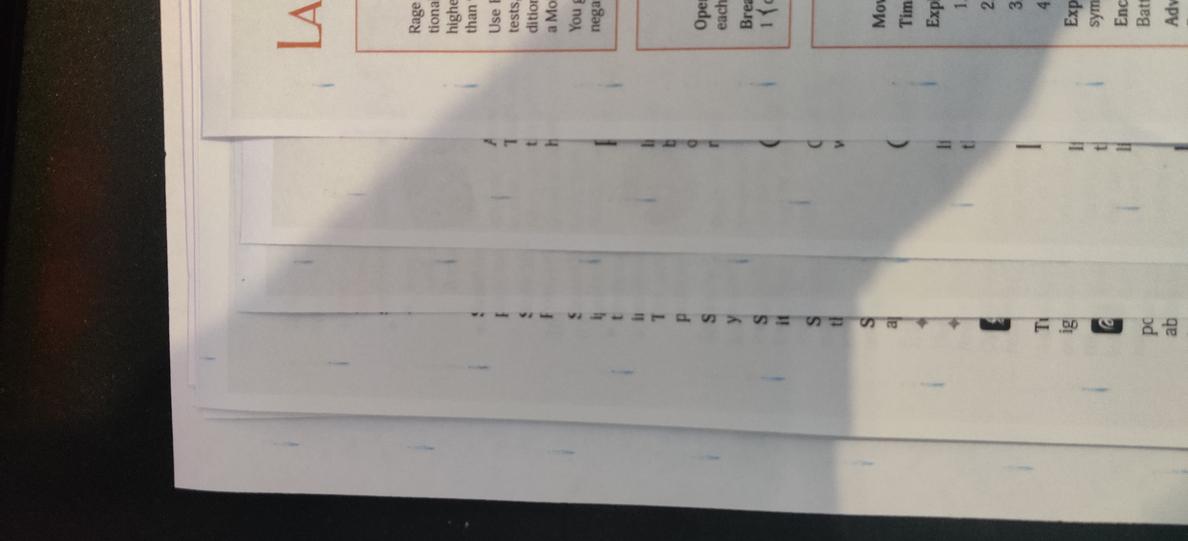 Blue interrupted streak marks on the left side of every prin... - HP ...