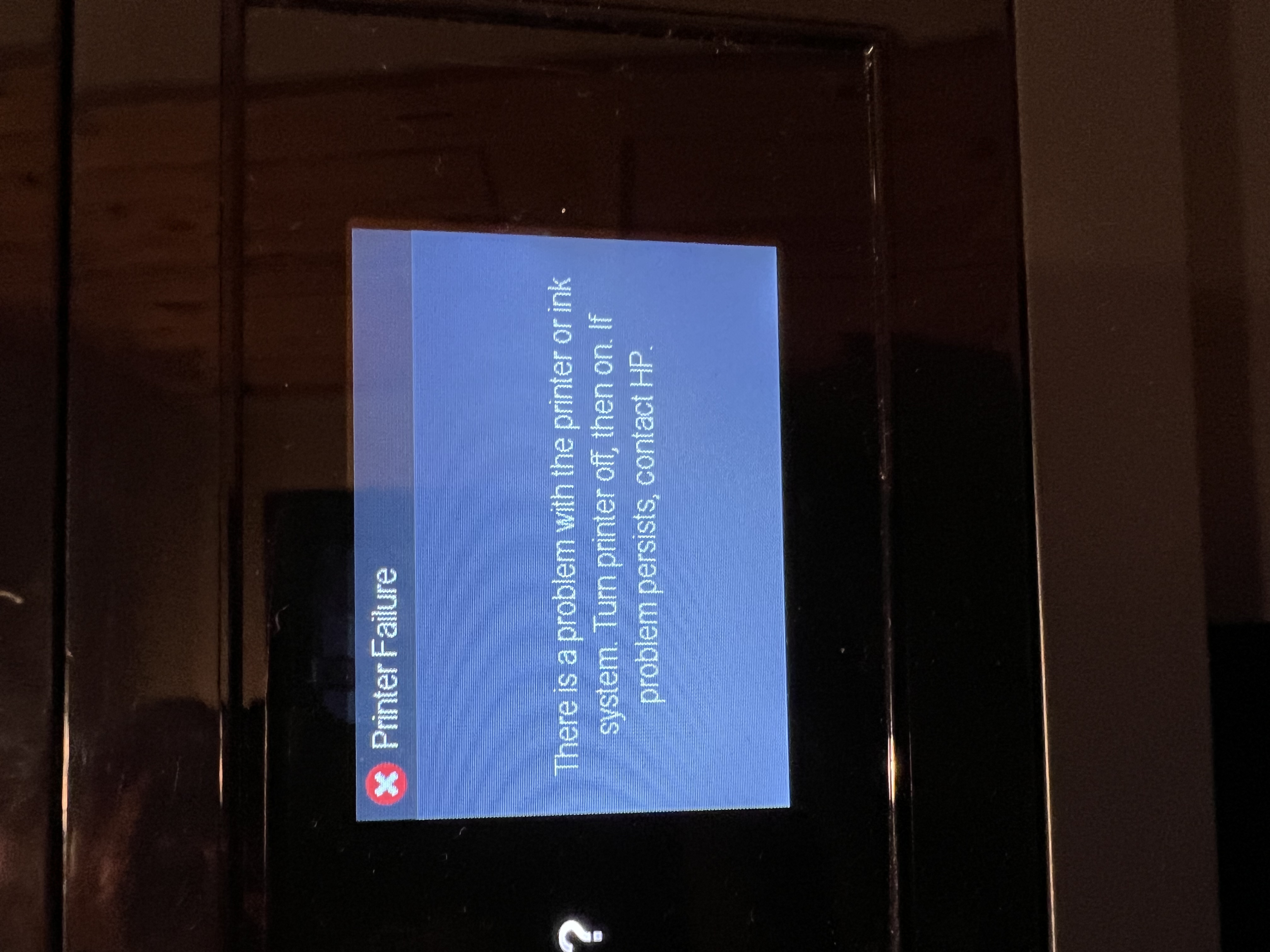Error- “printer failure “ - HP Support Community - 8564833