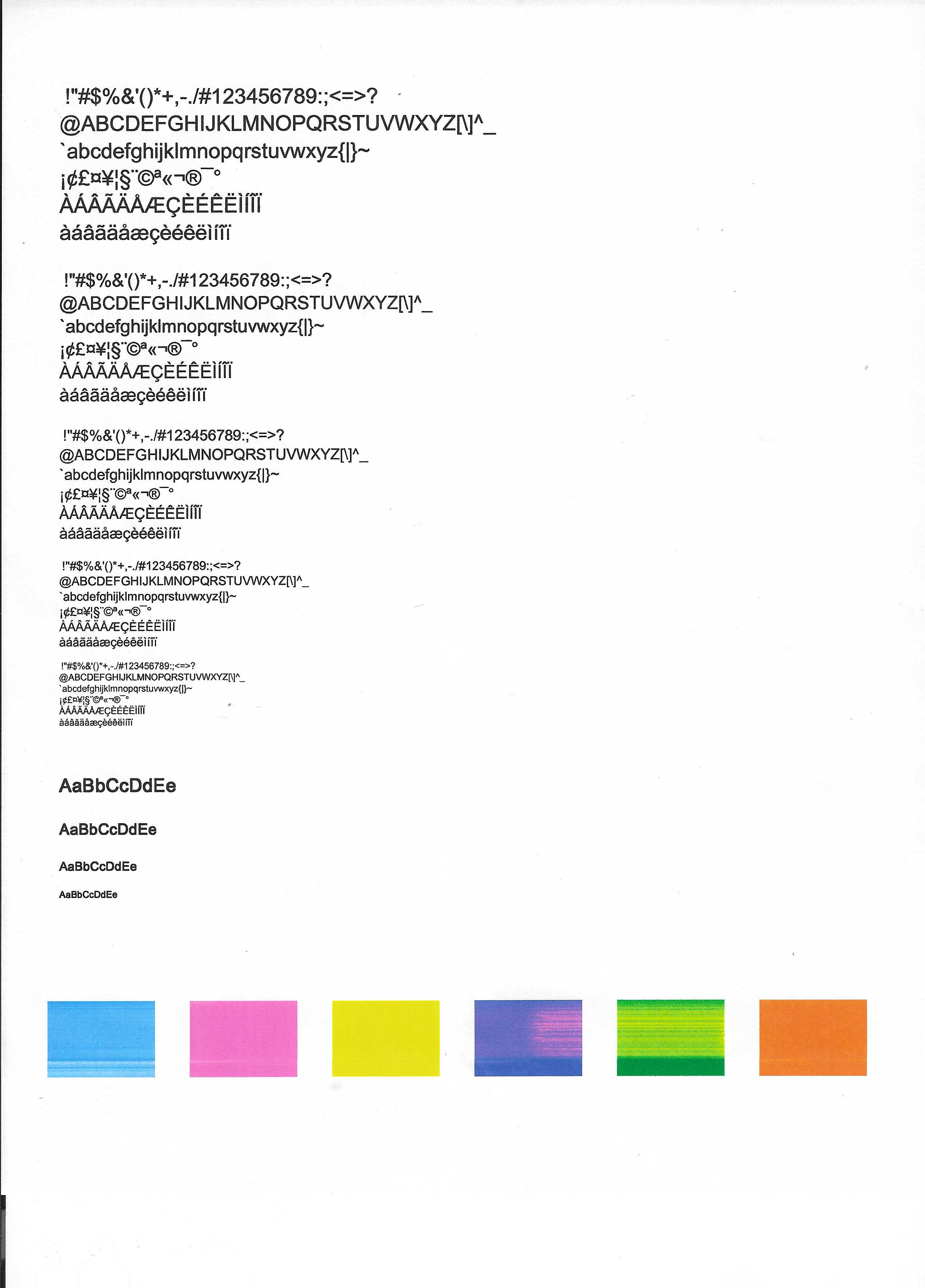 Blue/cyan color is streaked when printing - HP Support Community - 8565601