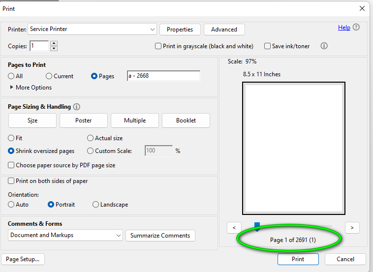 how can i check on amount of pages being printed before and ... - HP ...