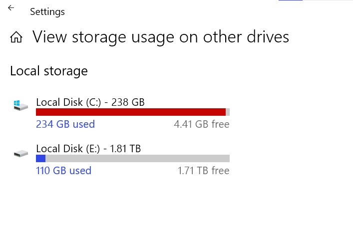 Not Enough Storage - HP Support Community - 8568415
