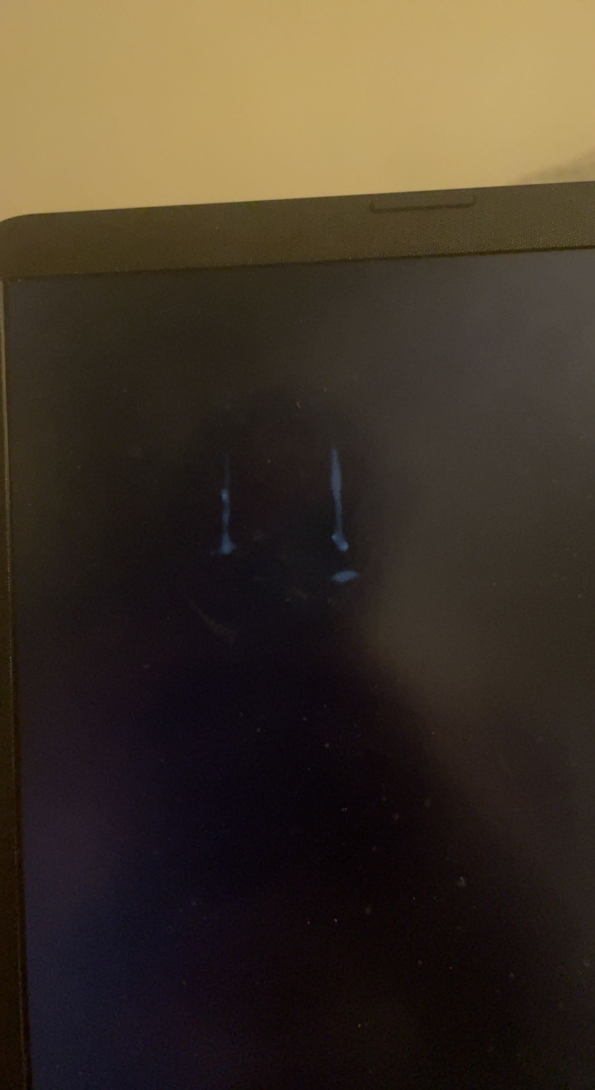 White marks on screen - HP Support Community - 8577829