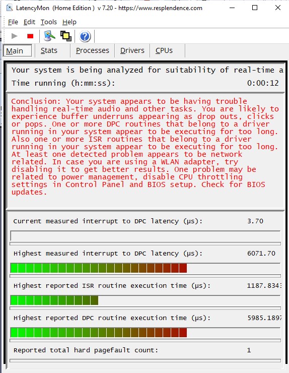 DPC Latency - HP Support Community - 8582384