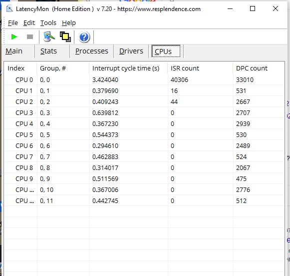 DPC Latency - HP Support Community - 8582384