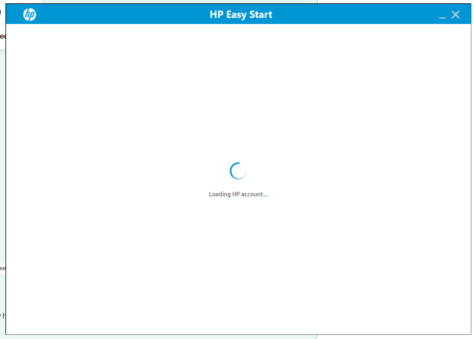 HP Easy Start STUCK at "Loading HP Account" - HP Support Community ...