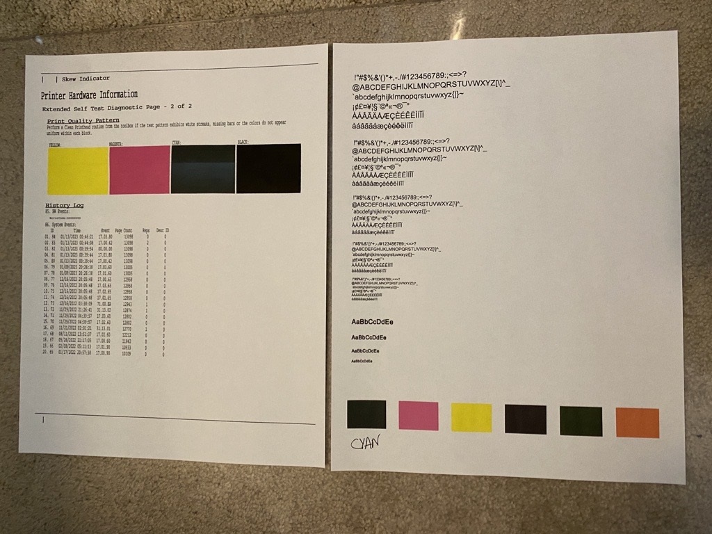 Cyan color is dark still after many maintenance operations - HP Support ...