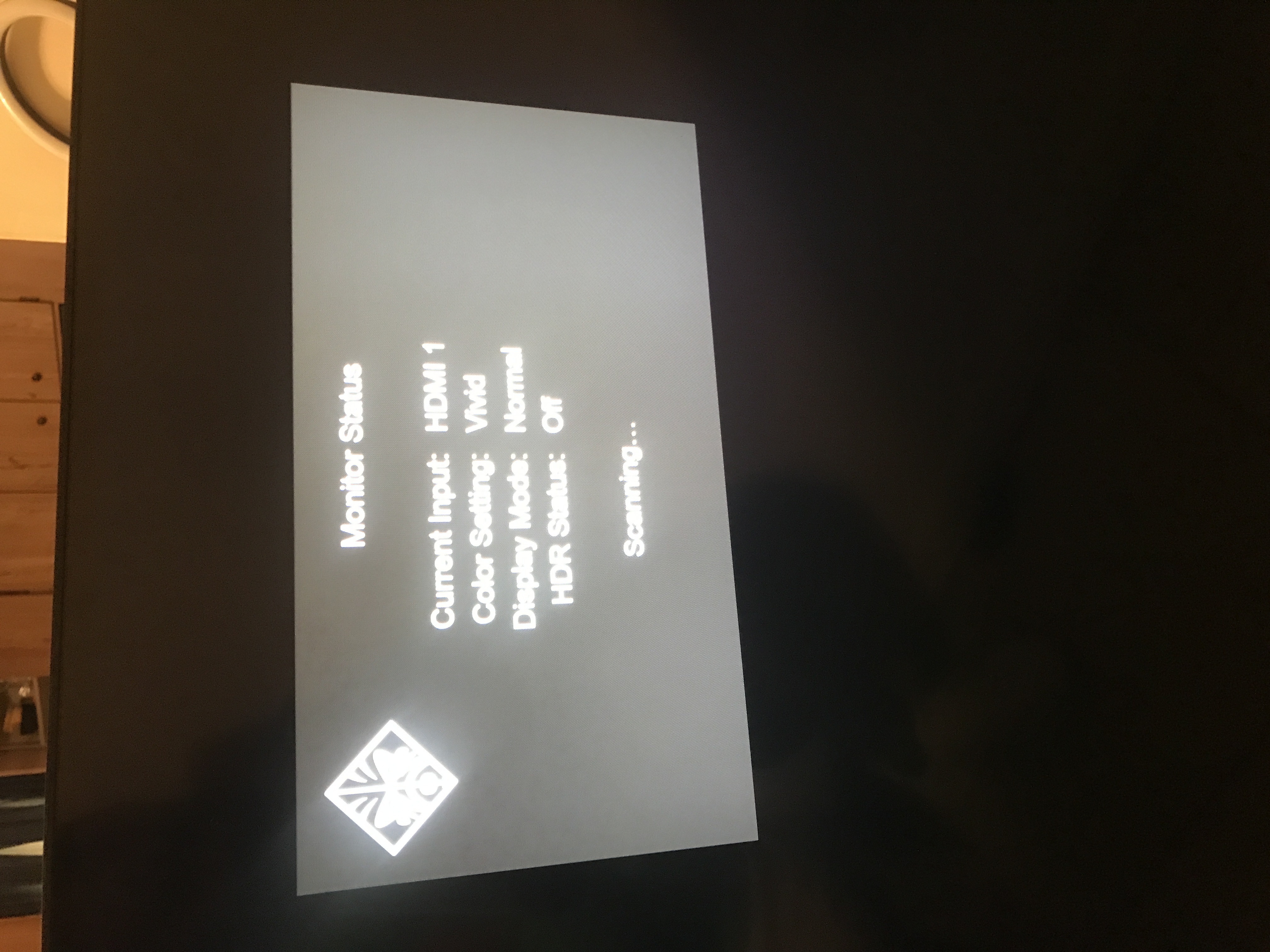 Omen X Emperium 65” gaming monitor “No input detected displa... - HP ...