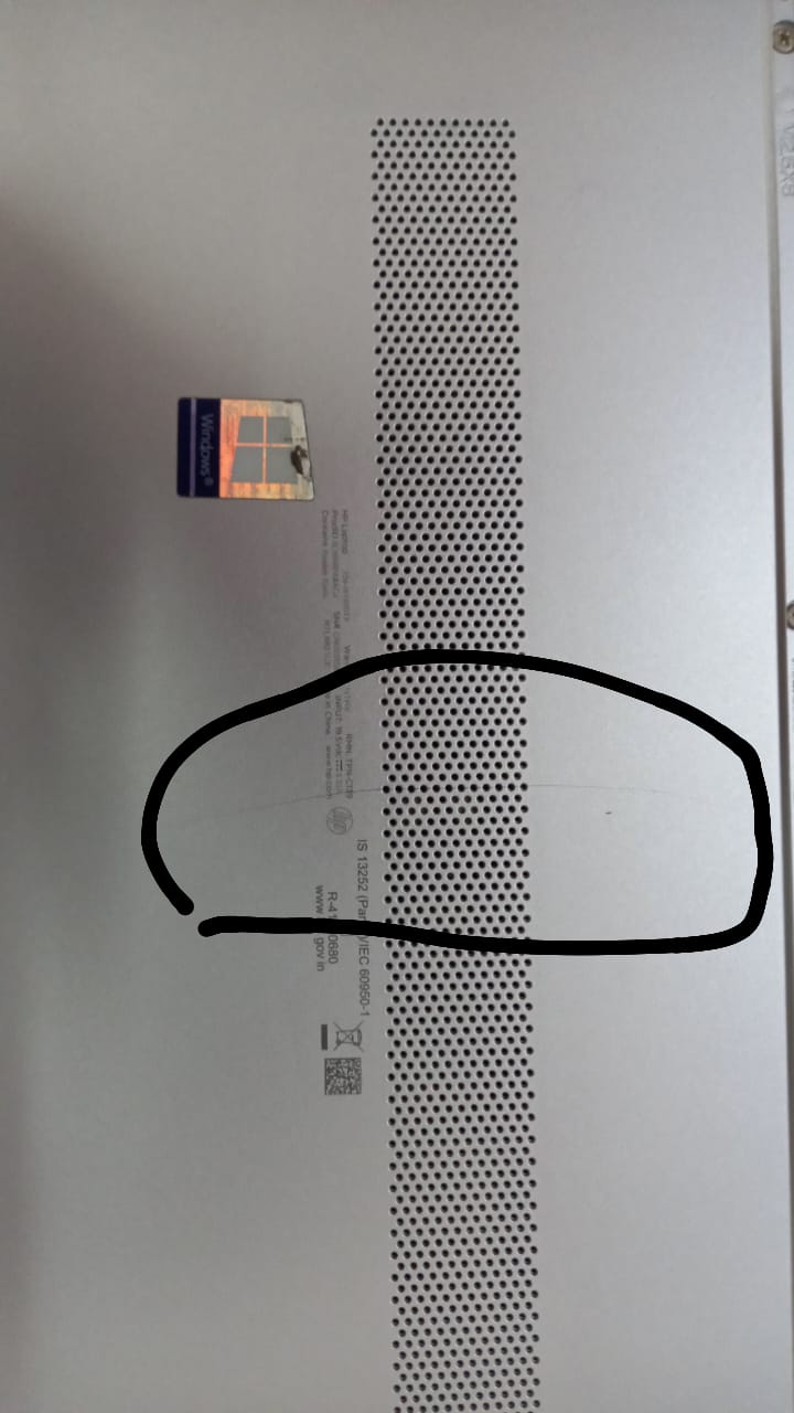 My Bottom base of laptop is crack. What should i do? - HP Support ...