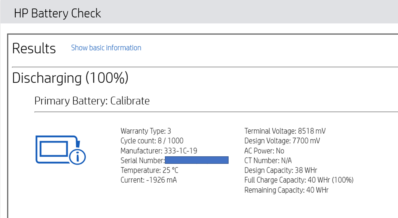 After Calibrating Battery, now it shows battery failure - HP Support ...